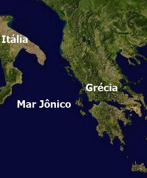 Mapa Do Mar Jonico