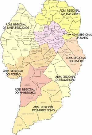 Mapa de Curitiba
